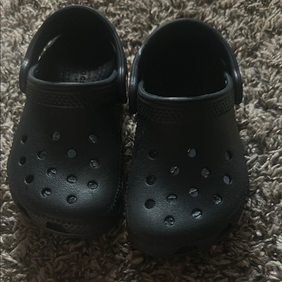 CROCS | Shoes | Crocs Black Water Shoes With Perforated Design | Poshmark
